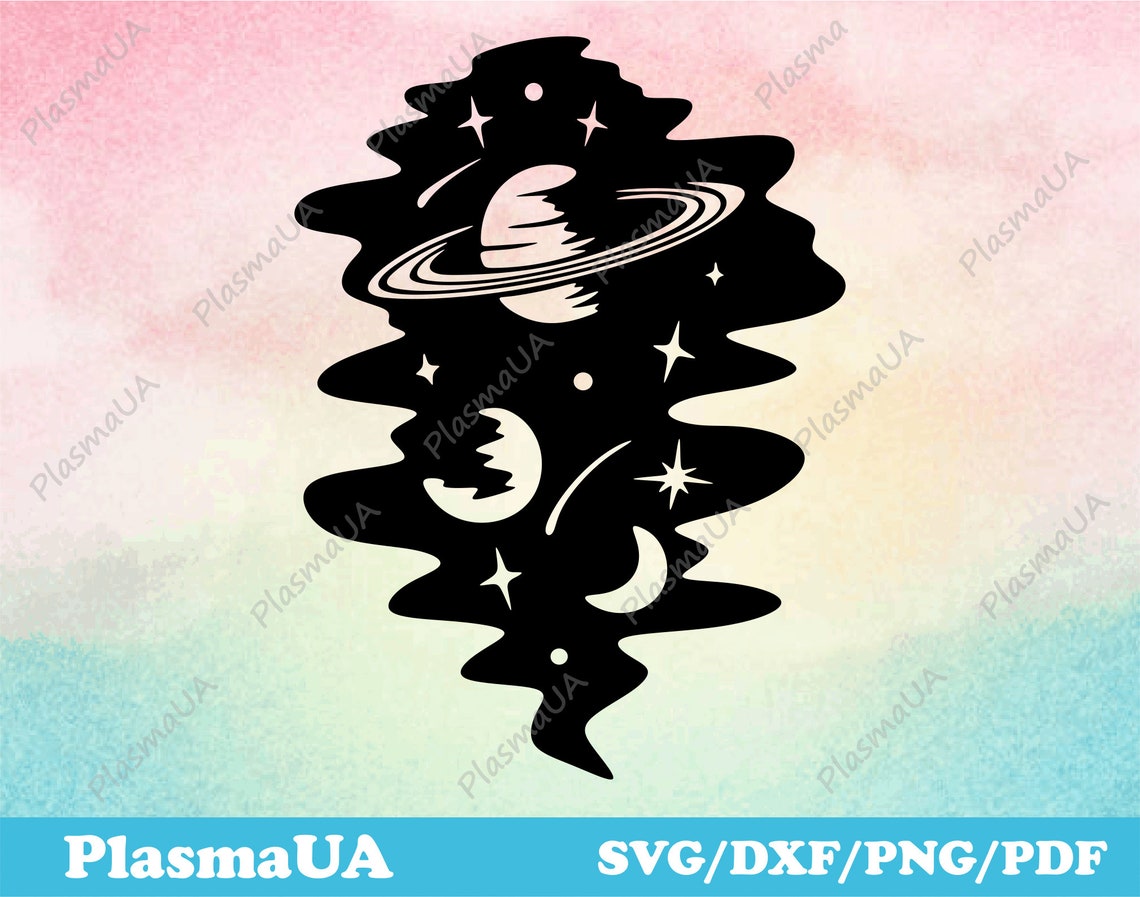 Space Png File SVG DXF Files Laser Cut Dxf Laser Cut Svg - Etsy