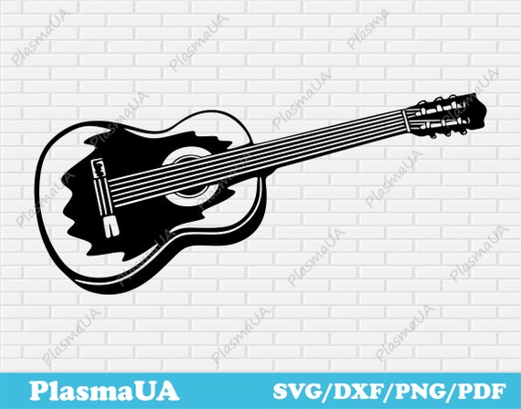 Guitar Cut Files Guitar Svg File Guitar for Cricut Print | Etsy