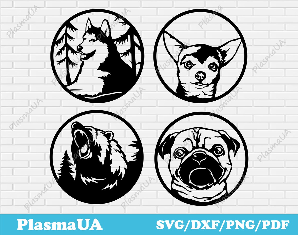 Dog for Cricut, Bear Cut File, Pet Svg File, Vinyl Cut Files, Paper Cut ...