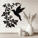 Hummingbird Scene Dxf for CNC, Svg for Cricut & Silhouette Cameo, Laser ...