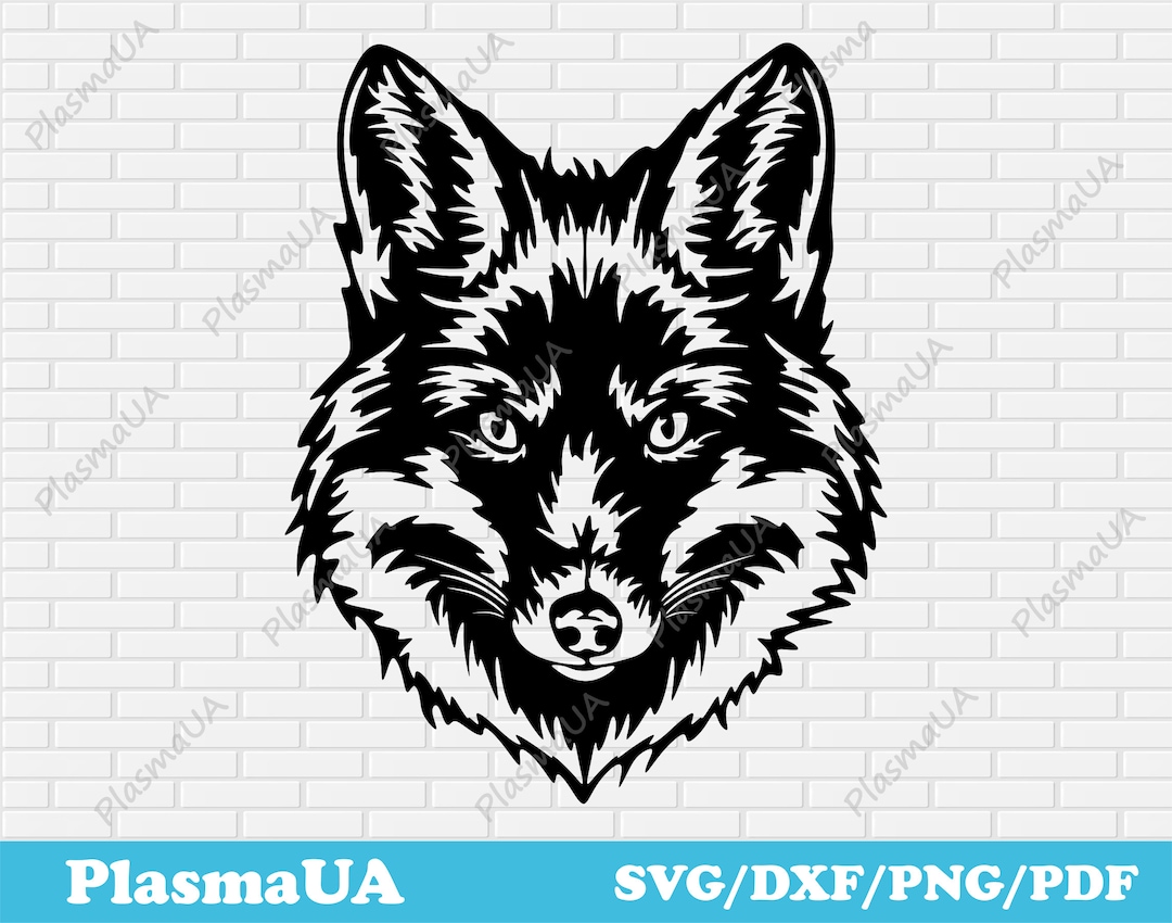 Fox Dxf File for Plasma Cutting, Dxf Art, Files for Cnc Plasma, Cricut ...