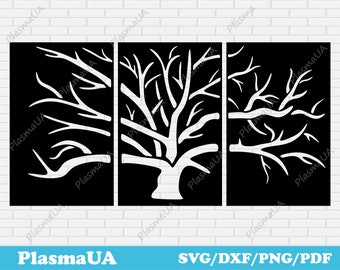 CNC Tree DXF File - Etsy