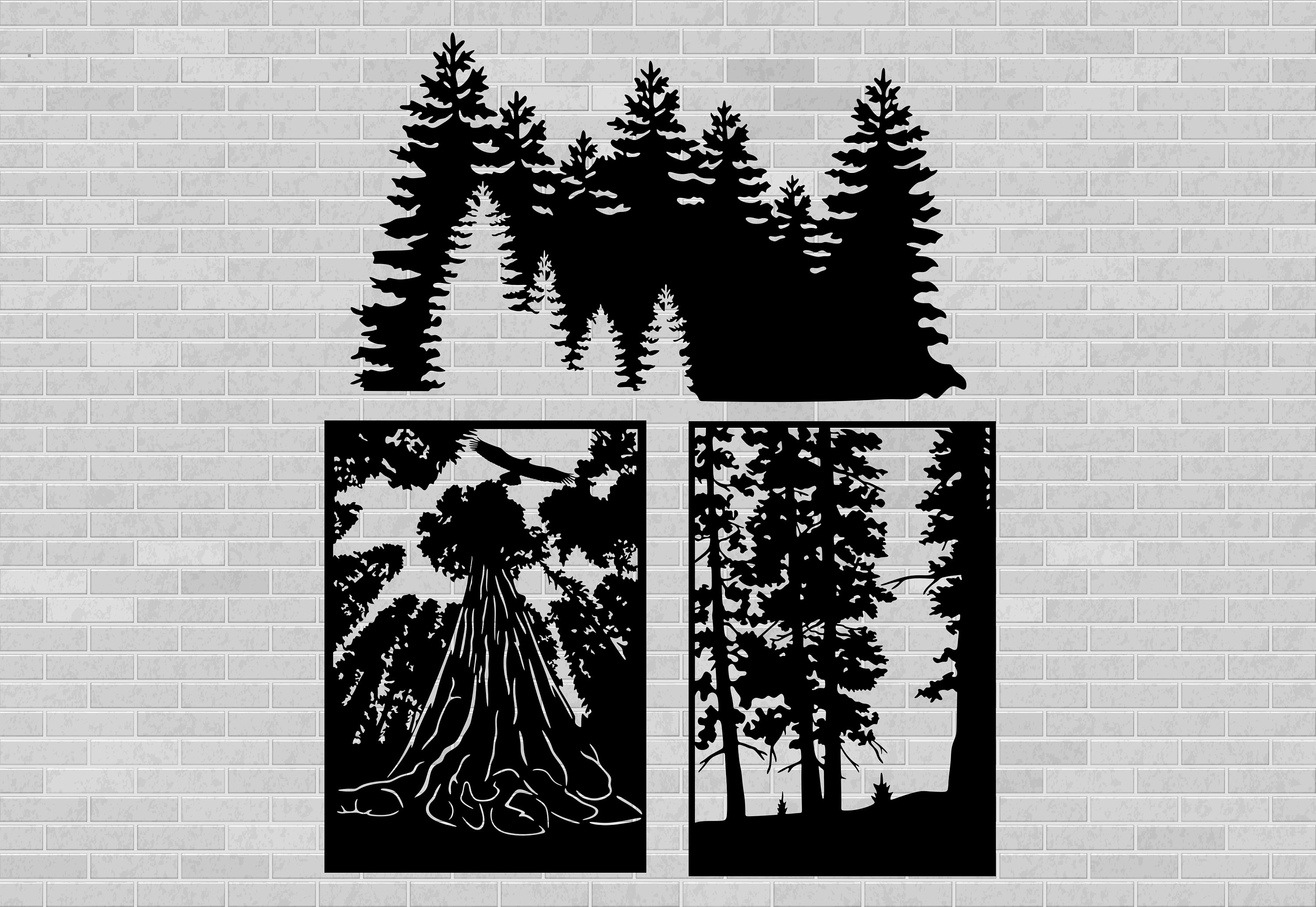 Forest svg tree svg woods svg nature svg forest vector | Etsy