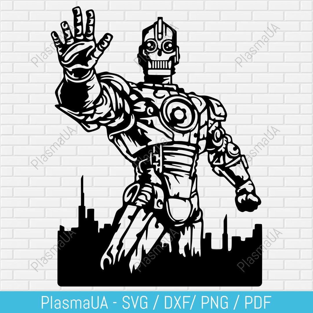 Robot Svg Cut File for Cricut, Vector T Shirt Design, Laser Cutting ...