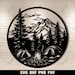 Camping Scene Dxf for CNC, Svg Files for Cricut & Silhouette Cameo ...