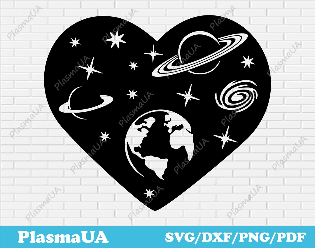 Space Svg, Space Cut File, Space Silhouette, Cut Metal Art, Planet Svg ...