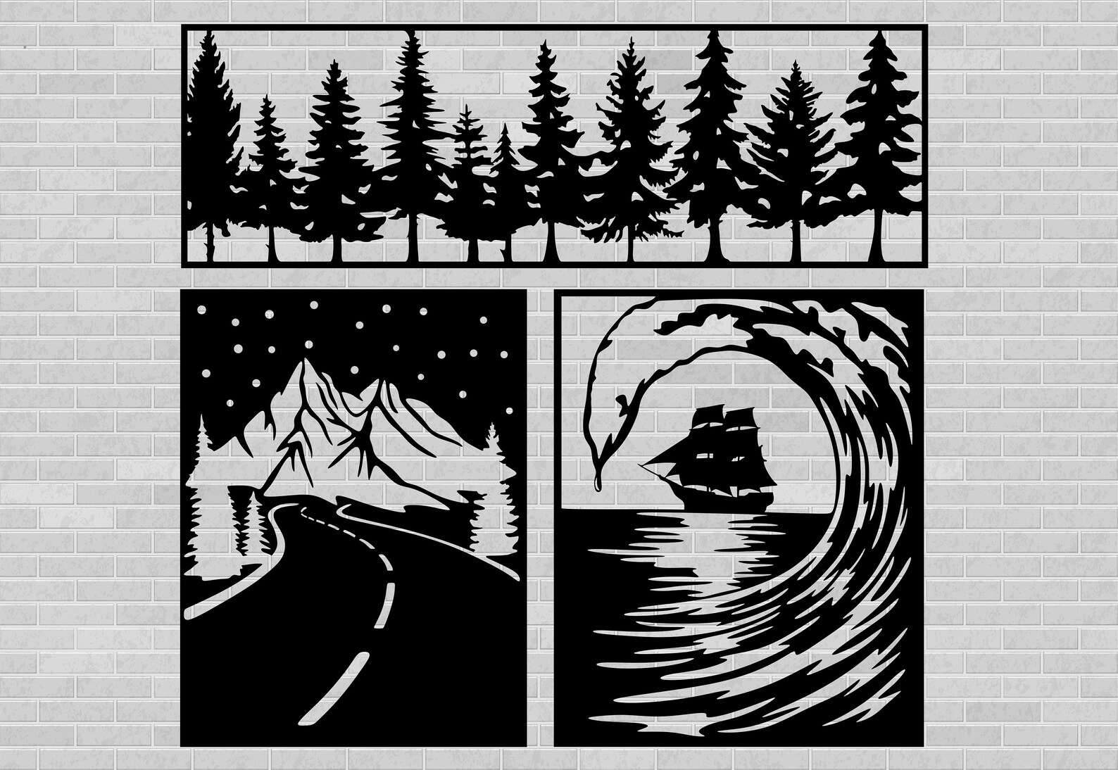 Decorative Panel Dxf Pattern Panel Laser Cut Files Laser | Etsy