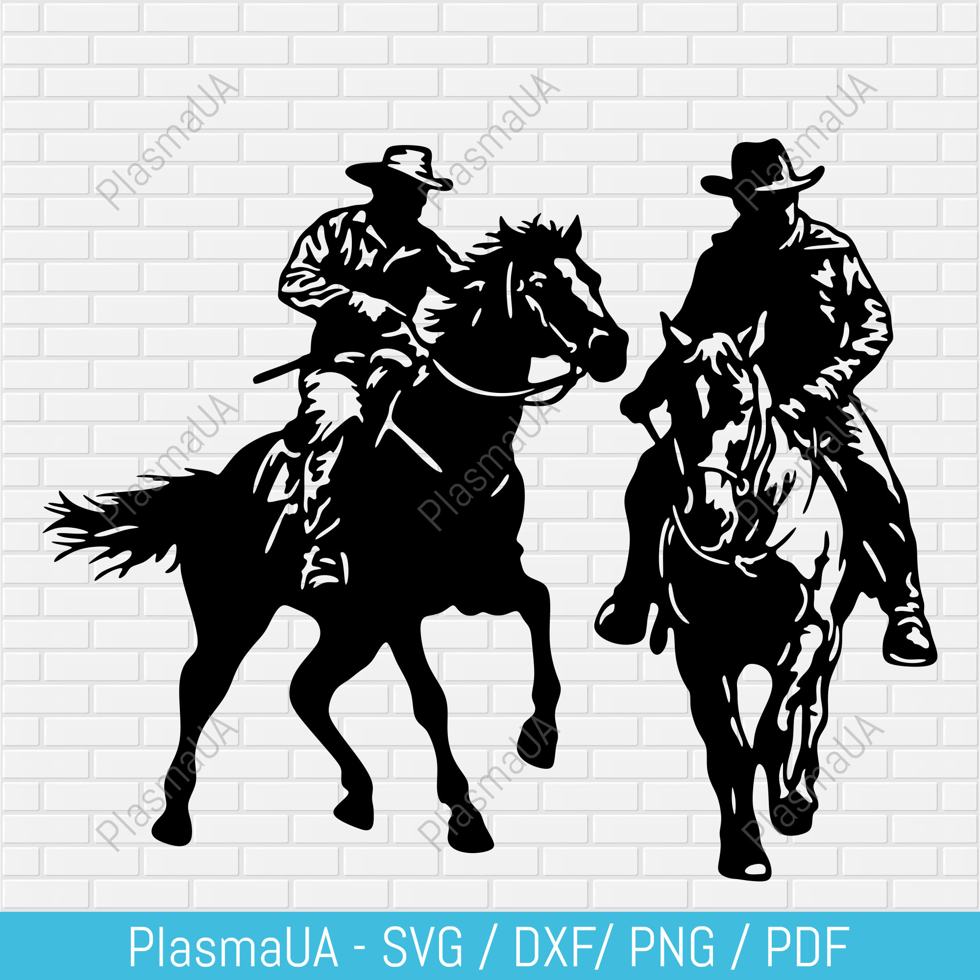 Cowboys Svg Cutting Files, Cowboy Clipart, Dxf Files for Plasma, Cowboy ...