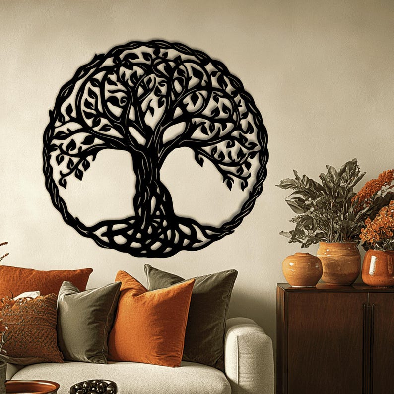 Tree Art Panels Dxf Svg Files for Laser and CNC Plasma Cut, Cricut ...