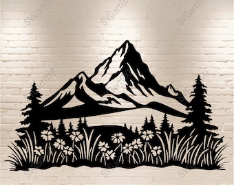 Wildflowers Svg, Wildflowers Dxf for Laser Cut, Svg for Cricut, Flowers ...