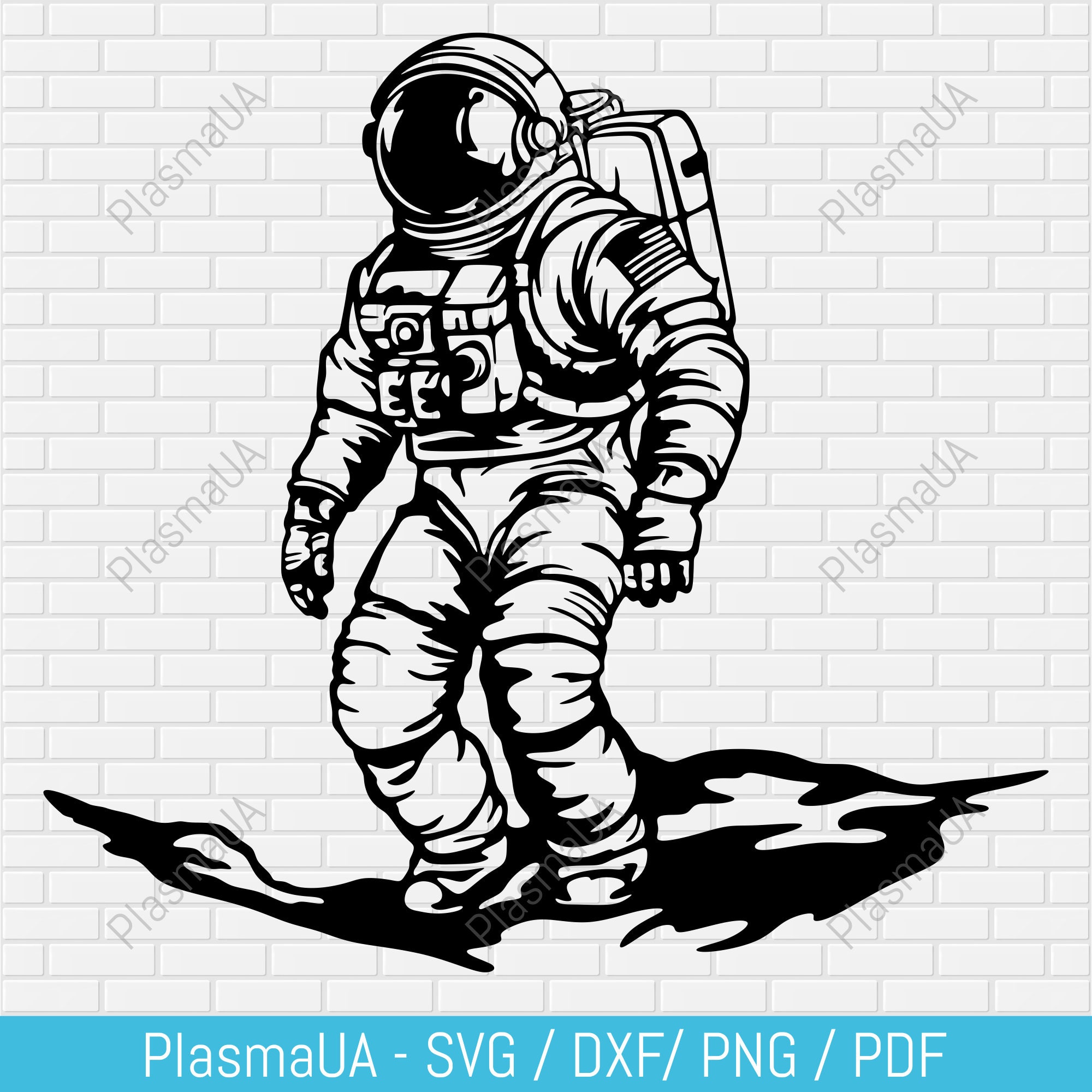 Astronaut Cut Files, Dxf for Laser Cut, Dxf for Laser Engraving, Svg ...