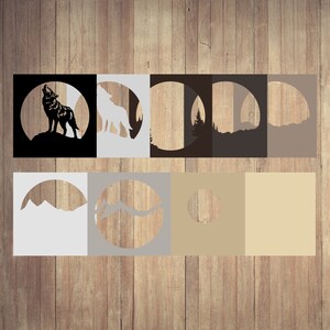 3D Wolf Shadow Box SVG Template - DIY Wall Art Craft - Instant Download ...