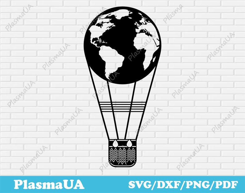 Earth Clip Art, Balloon Svg, Digital Download, Digital Print, Digital ...