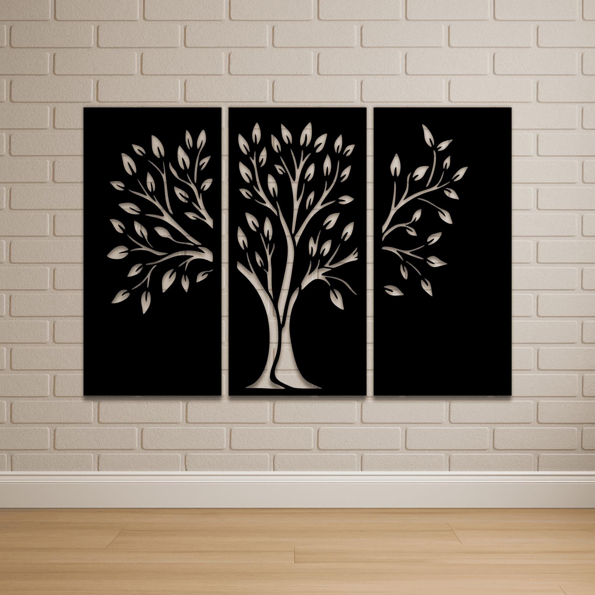 Nature Panels SVG DXF Bundle – Gate Forest, Trees, Mountains & Wildlife ...