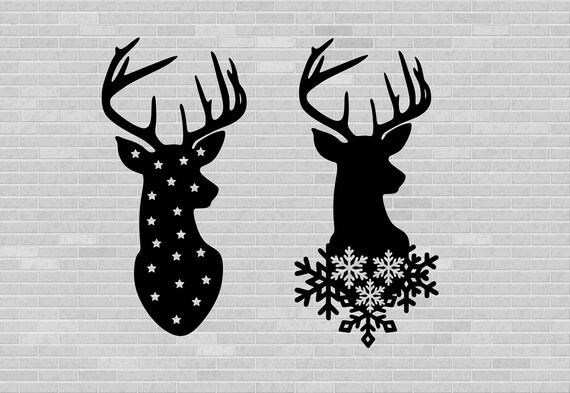 Christmas deer Christmas clipart christmas deer svg | Etsy