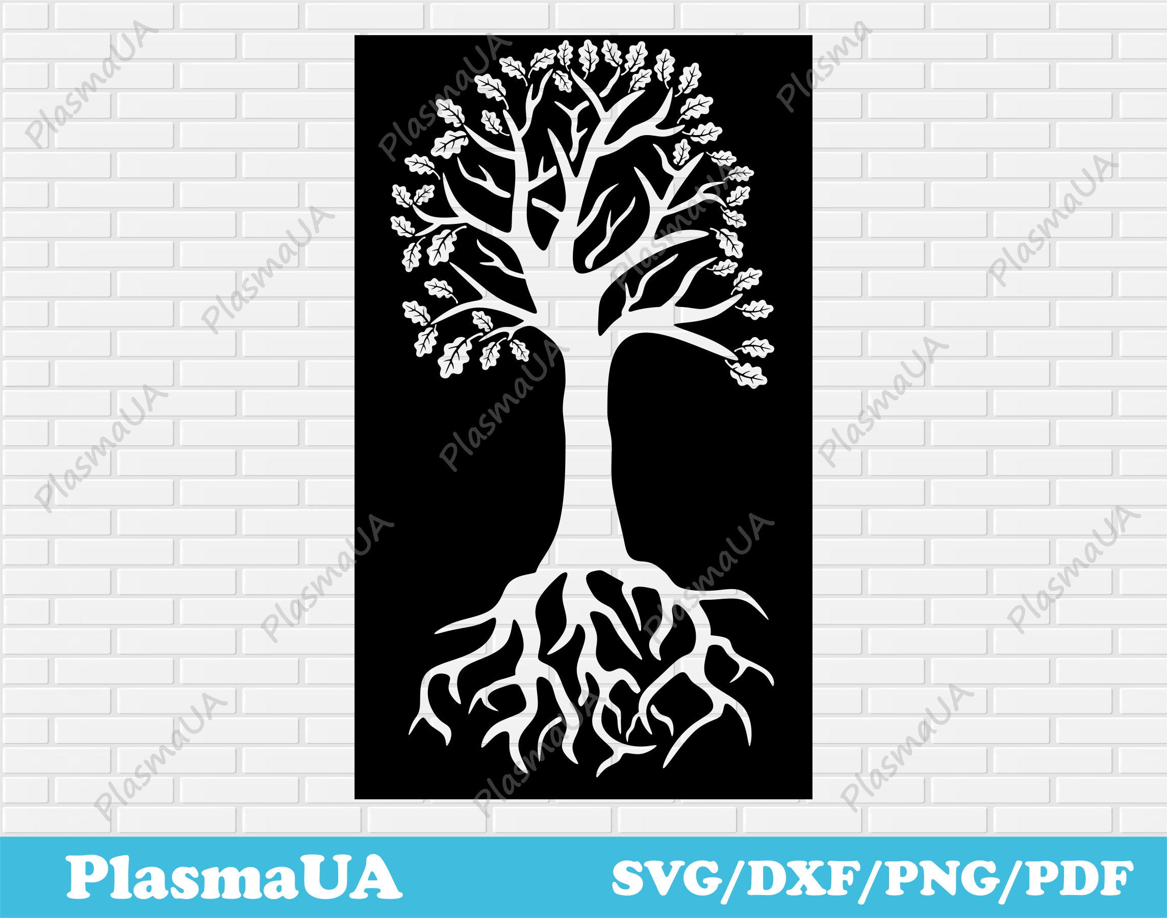 Tree Svg Tree Dxf Tree Png Tree Silhouette Dxf for Laser - Etsy UK