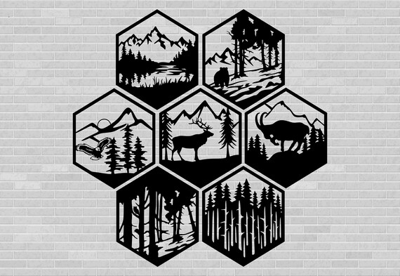 Wildlife for Cricut Forest Dxf Cut File Dxf for Laser Dxf | Etsy