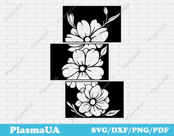 Flowers Cut Files Files Instant Download Cnc Pattern Cnc | Etsy