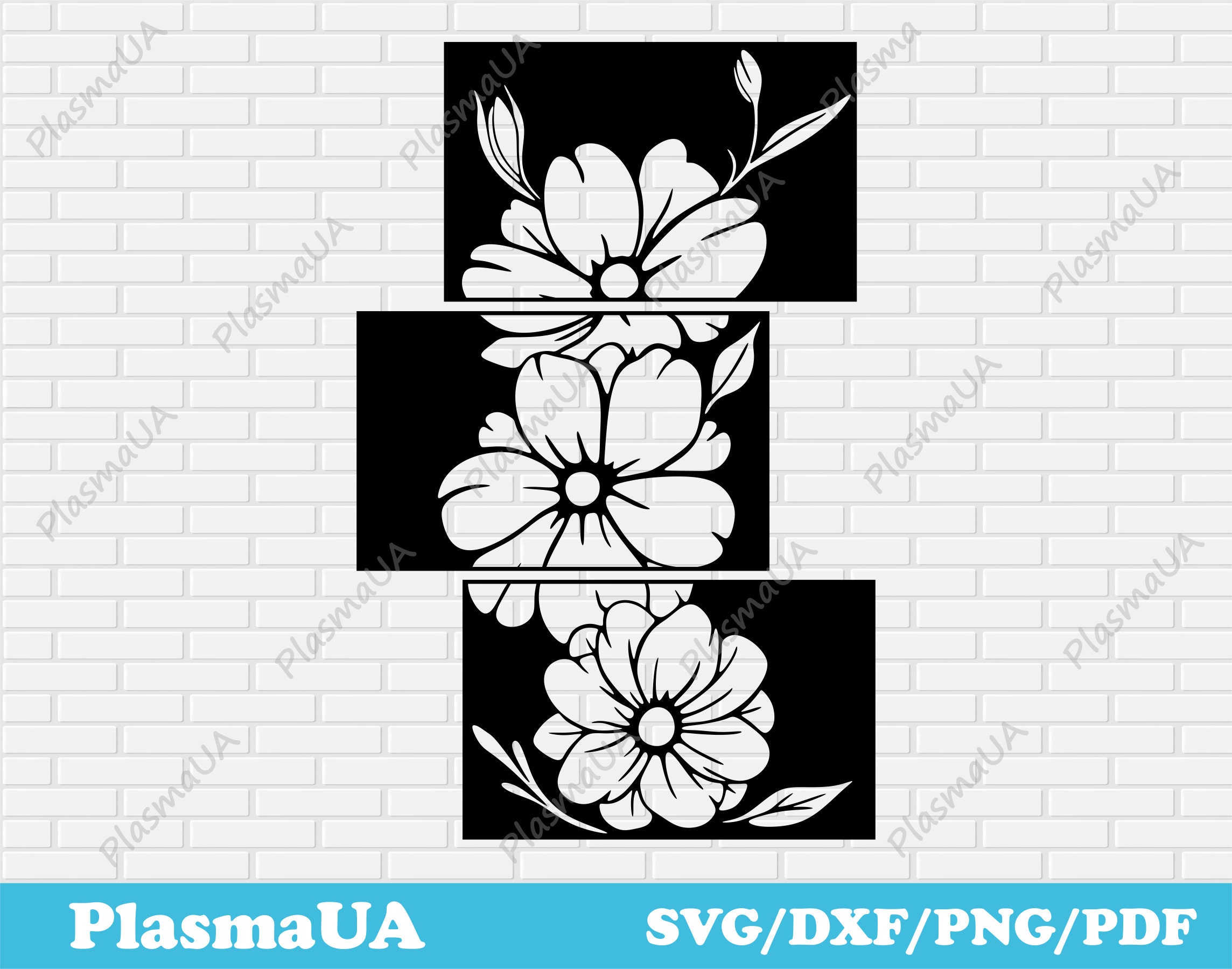 Flowers Cut Files, Files Instant Download, Cnc Pattern, Cnc Cut, Vector ...