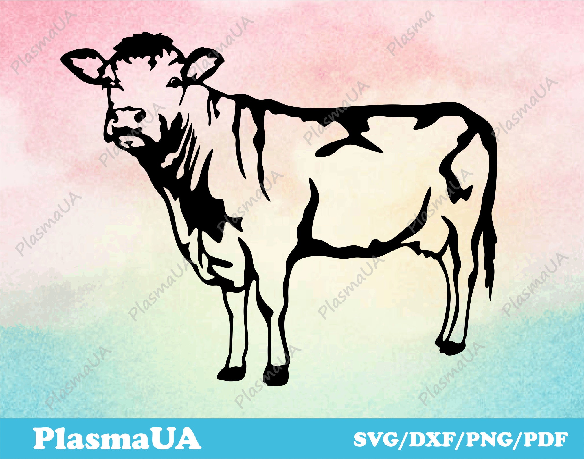 Cow Dxf Cow for Cricut Cow Png Dxf Cut File Files for - Etsy