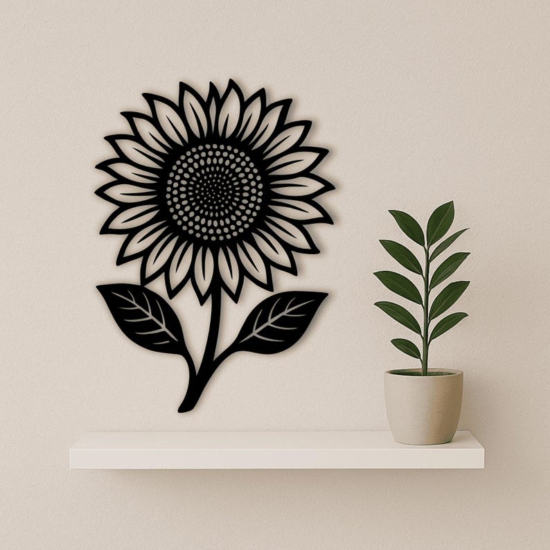 Sunflowers Svg Dxf Png Pdf – Floral Cutting Files for Cricut ...