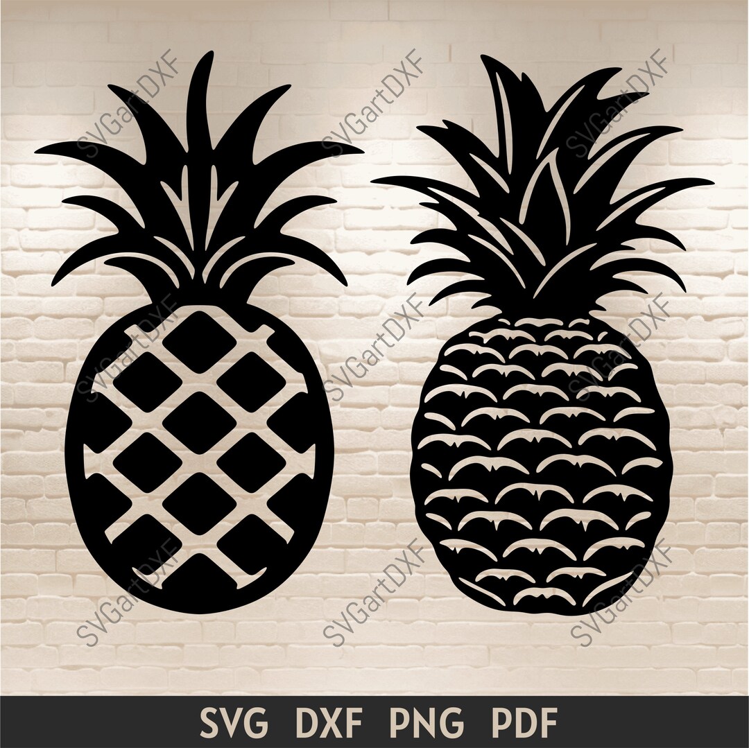 Pineapple Svg for Cricut, Pineapple Cut Files, Pineapple Dxf for Laser ...