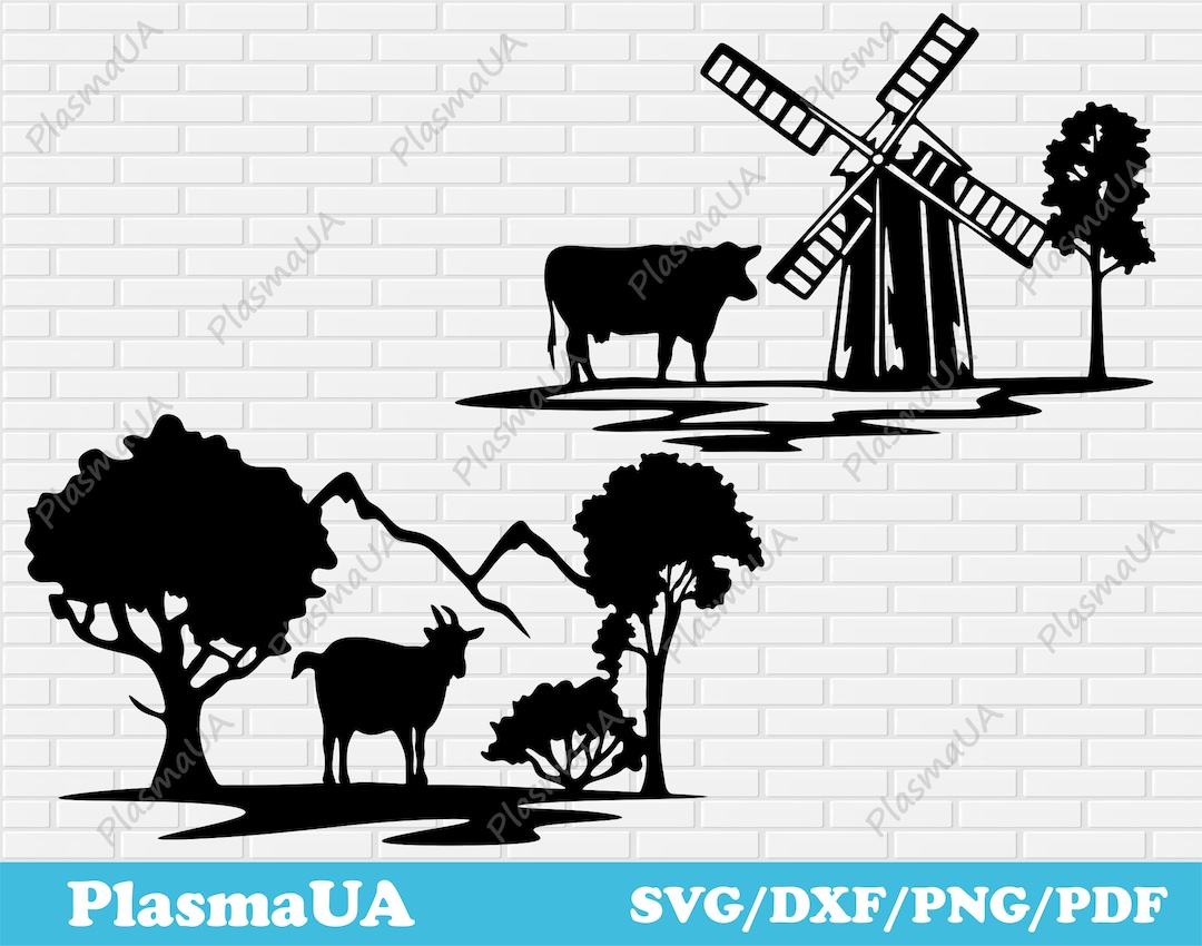 Farm Animals Svg, Farm Cut Files, Goat Svg, Cow for Cricut, Cnc File ...