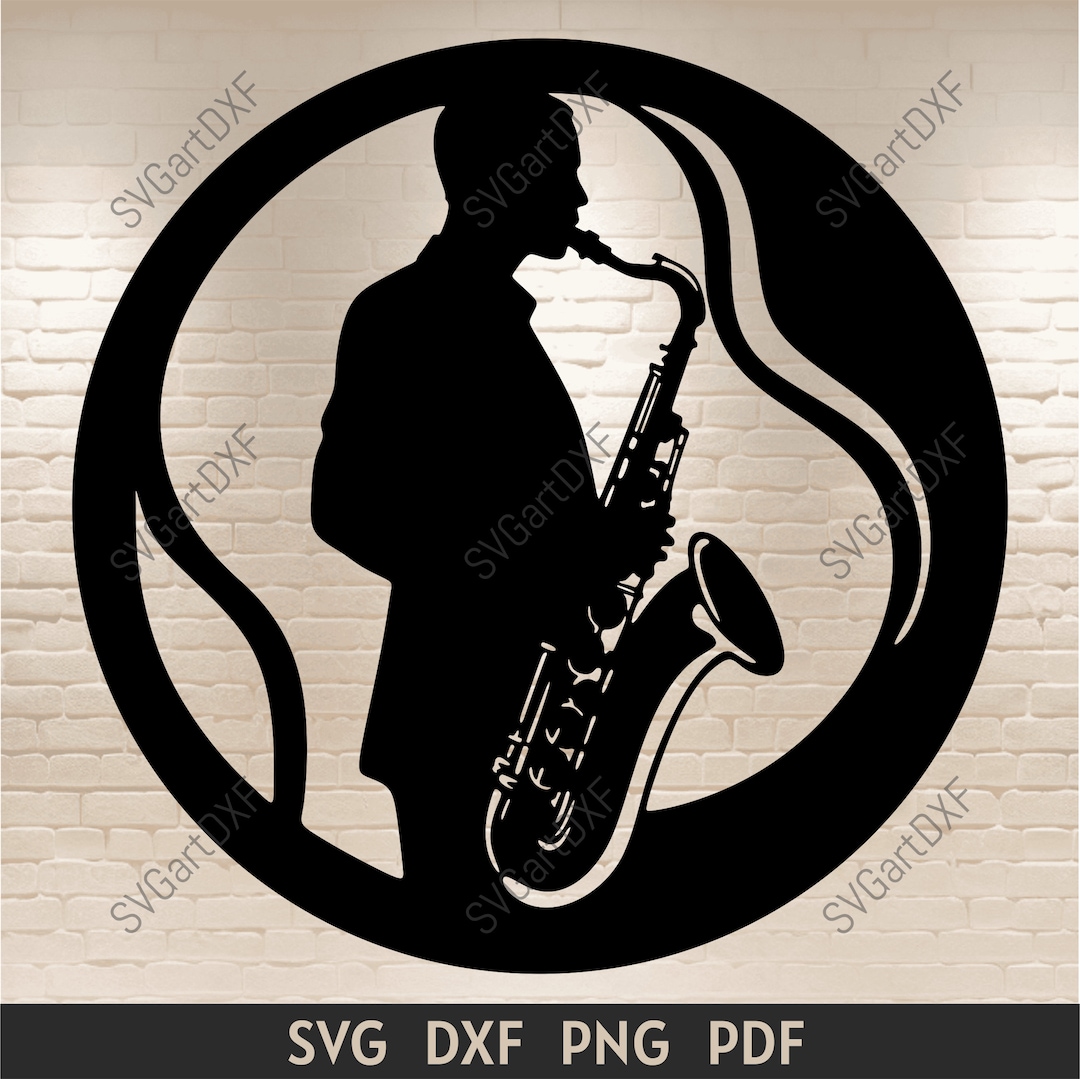 Saxophone Player Svg, Music SVG, Saxophone Cut Files for Cricut, Music ...