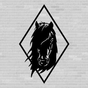 Horse Image Horse Dxf Horse Cricut Horse Silhouette Cnc | Etsy