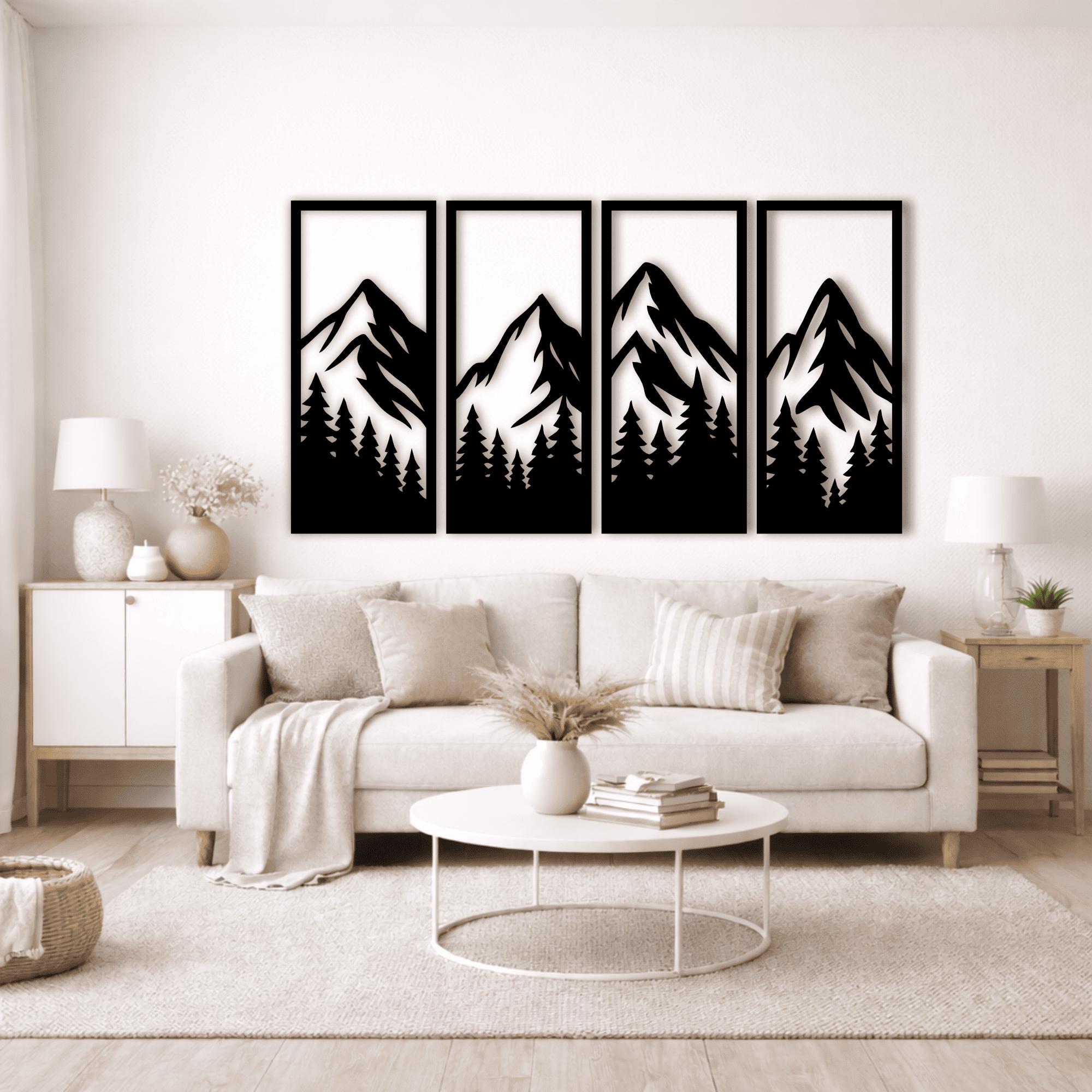 Nature Panels SVG DXF Bundle – Gate Forest, Trees, Mountains & Wildlife ...