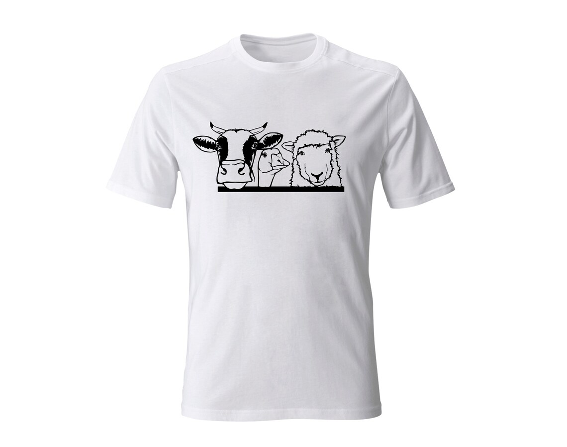 Farm Animals Dxf Files Peeking Animals Svg Farm Animals Svg - Etsy