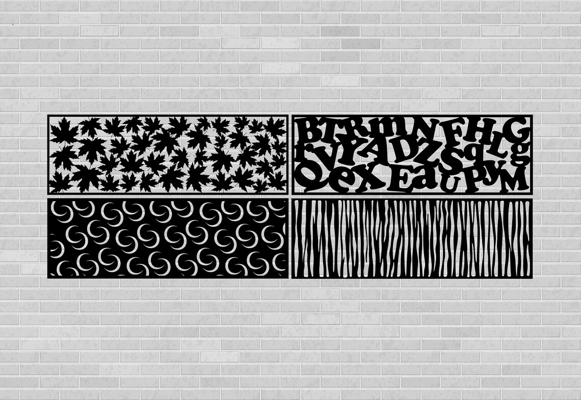 Decorative Panels Dxf Pattern Panel Cnc Dxf Files Dxf Cut | Etsy