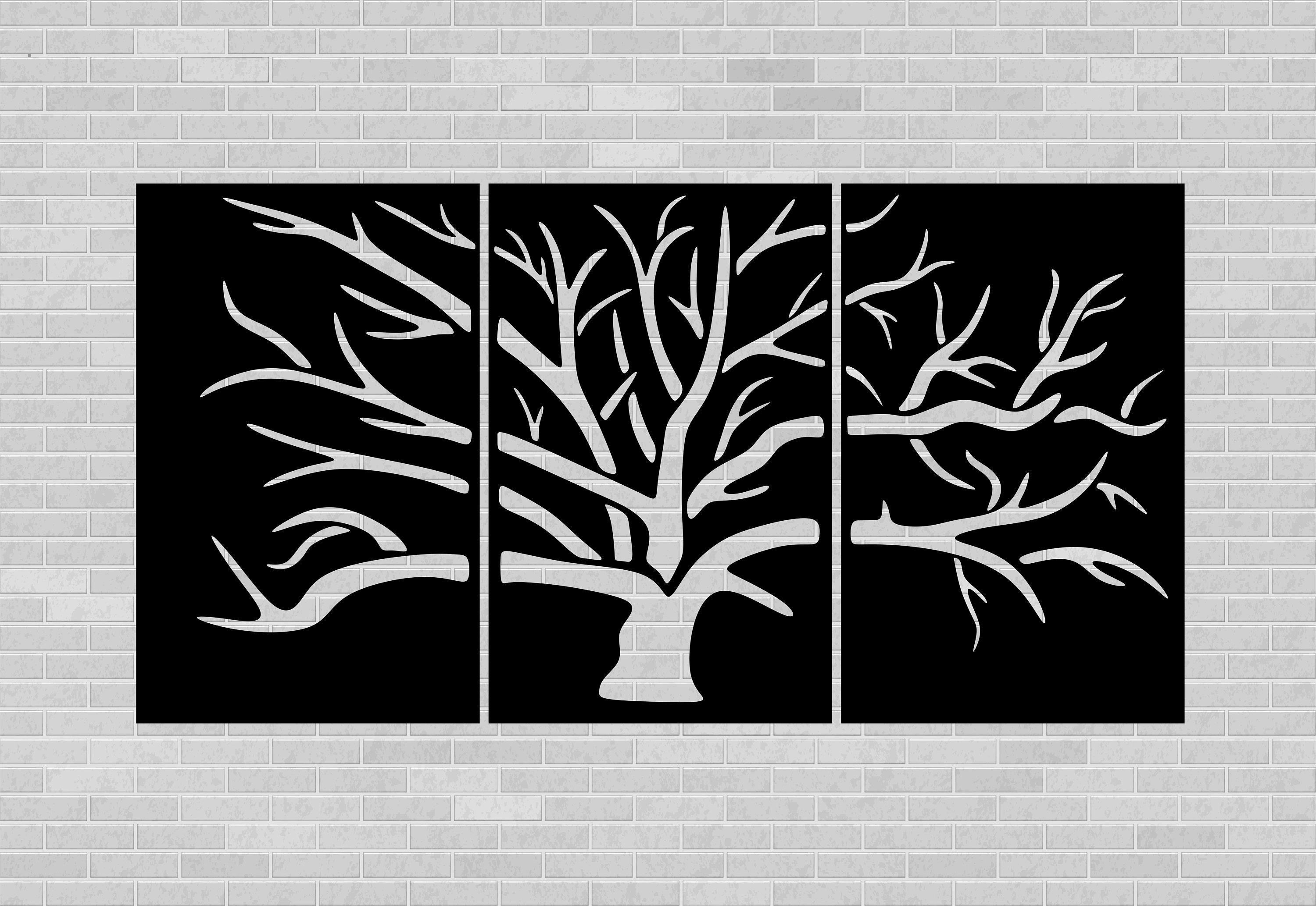 Tree svg Tree for laser cut dxf clip art cnc dxf files for | Etsy