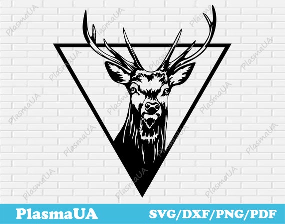 Hirsch Geschnittene Datei Hirsch für Cricut dxf Datei für - Etsy.de