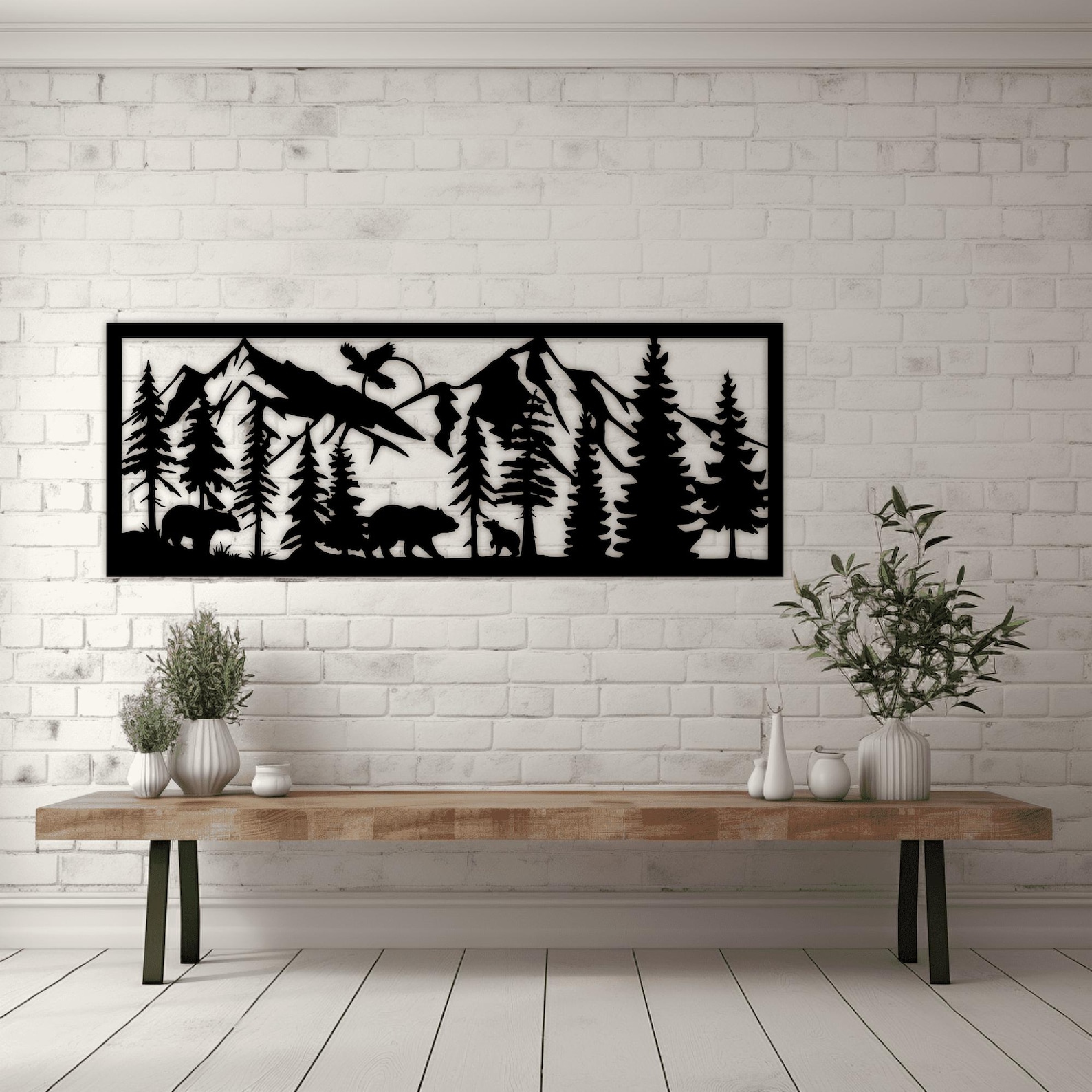 Nature Scenes Dxf for CNC Laser & Plasma Cut, Forest Cut File for Craft ...