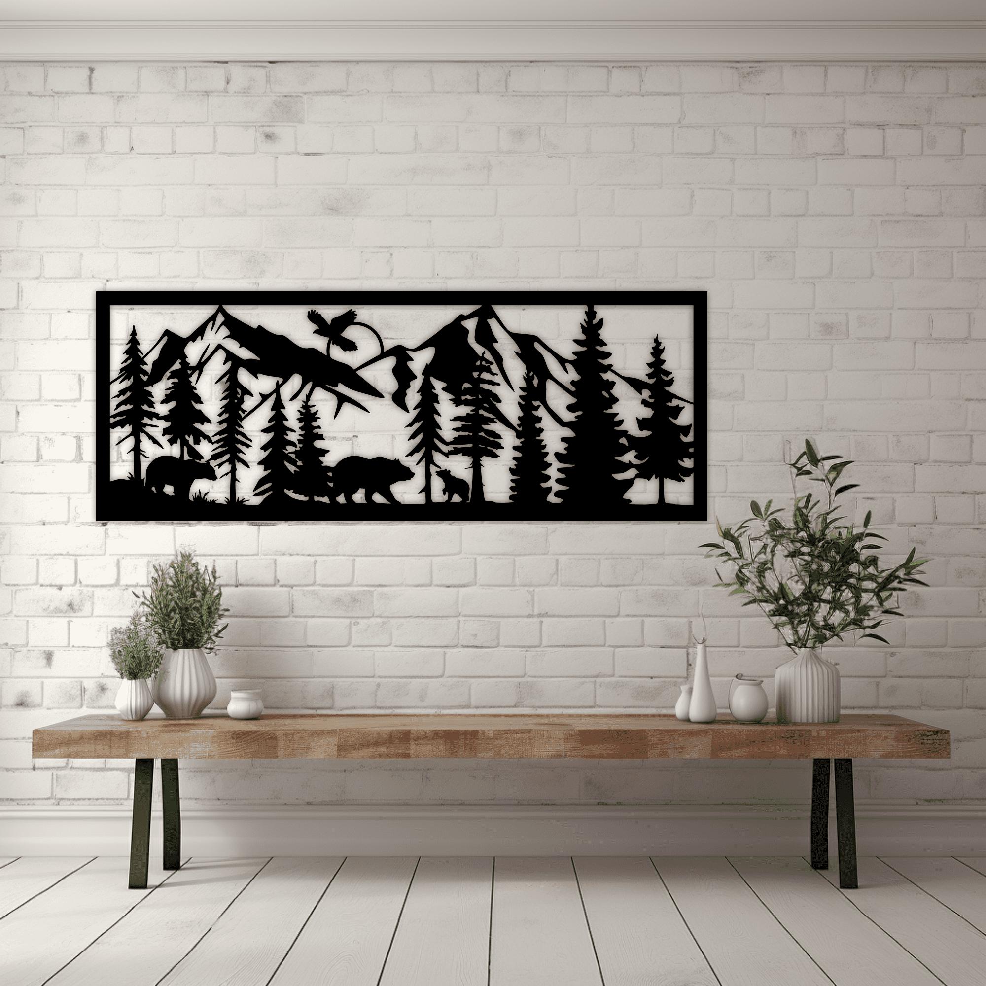 Nature Scenes Dxf for CNC Laser & Plasma Cut, Forest Cut File for Craft ...