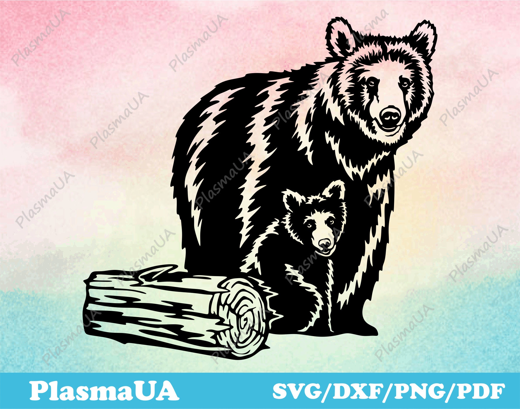 Baby Bear Svg Bears Cut Files Mama Bear Svg Bear Family | Etsy