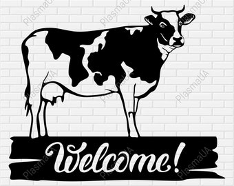 Cow SVG Cow Silhouette Dxf SVG for Cricut Farm Life - Etsy