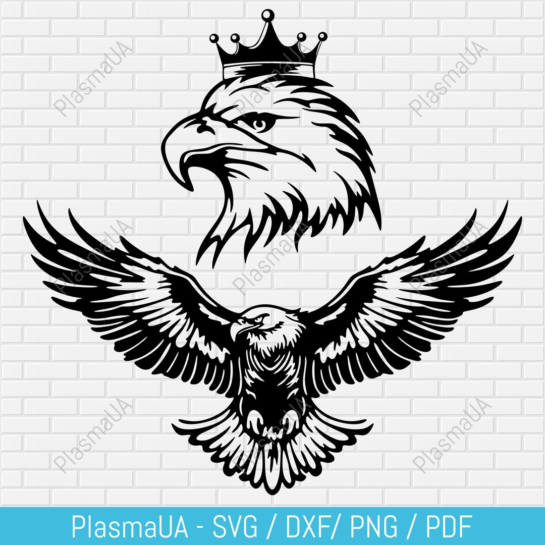 Eagles Cut Files, Eagle for Cricut, Eagle for Laser, Cricut Clip Art, T ...