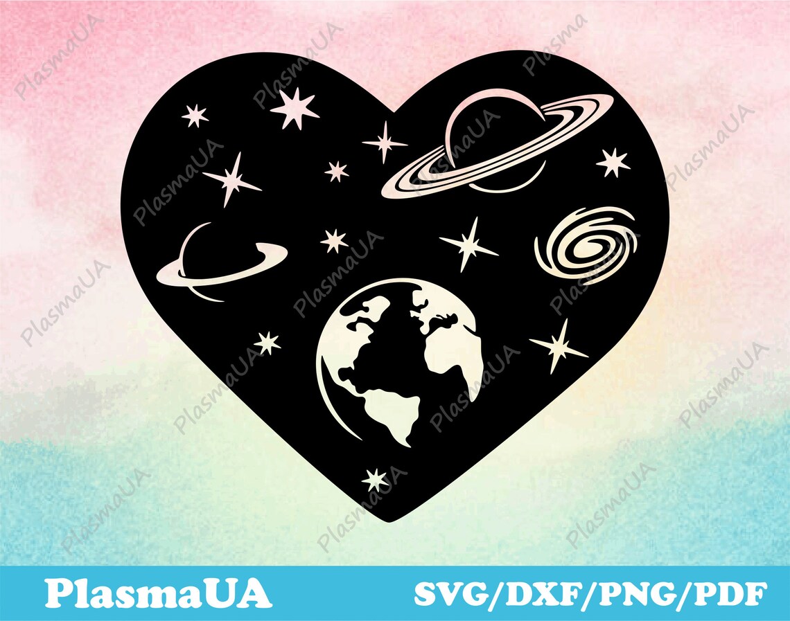 Space Svg, Space Cut File, Space Silhouette, Cut Metal Art, Planet Svg ...