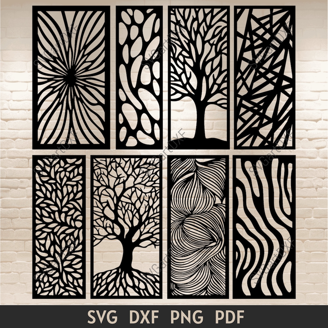 Screens Dxf Files for Laser Cutting, Art Panels Cnc Design, Decorative Panels Dxf for Plasma Cut ...