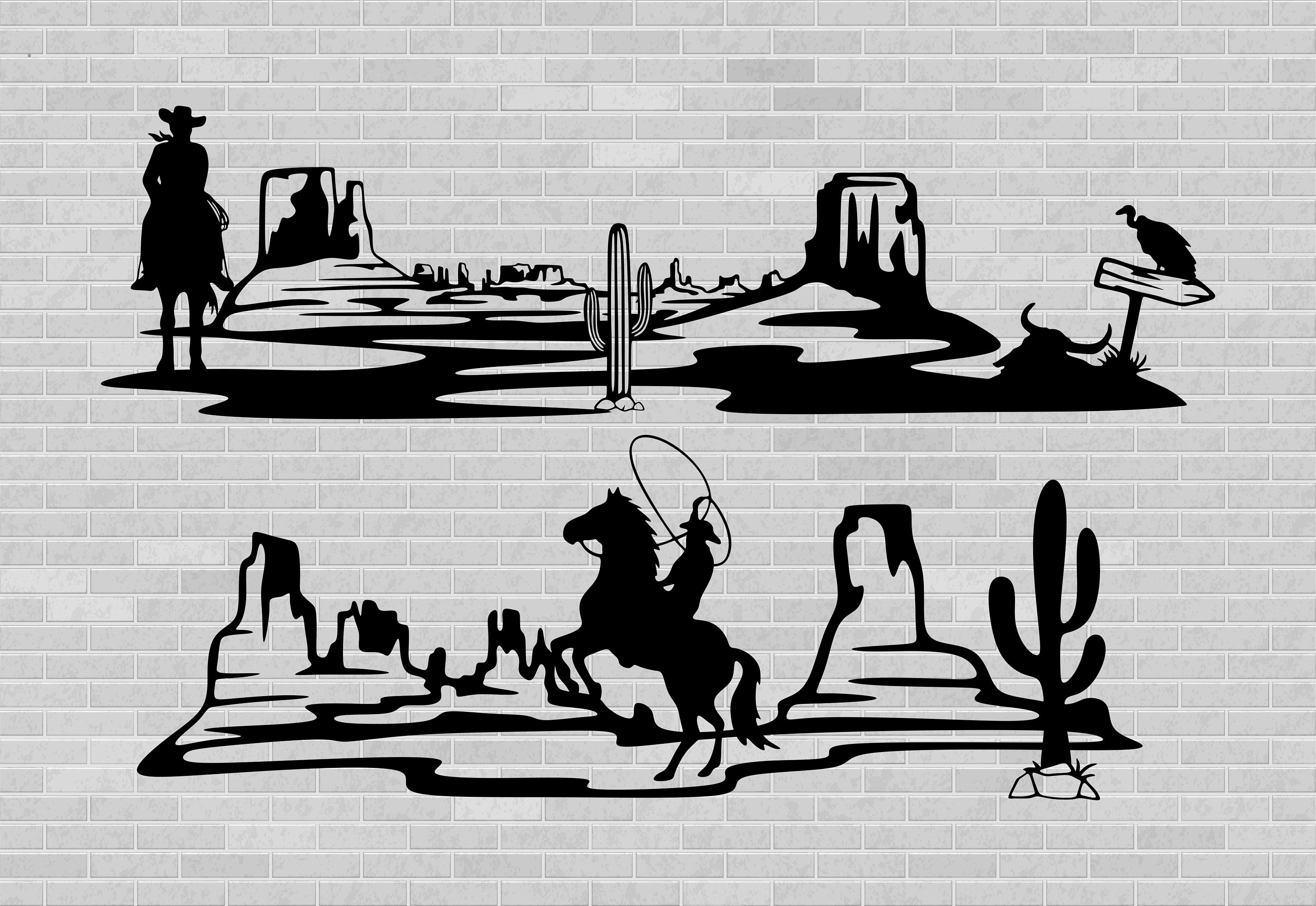 Cowboy Svg Cowboy Cut Files Western Svg Cowboy Silhouette | Etsy