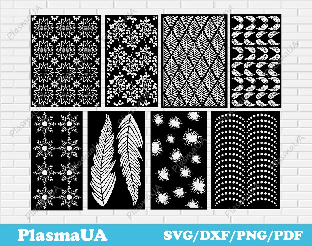 Wall Panels Dxf, Decorative Panels for Laser Cut, Home Decor Dxf, Cnc ...