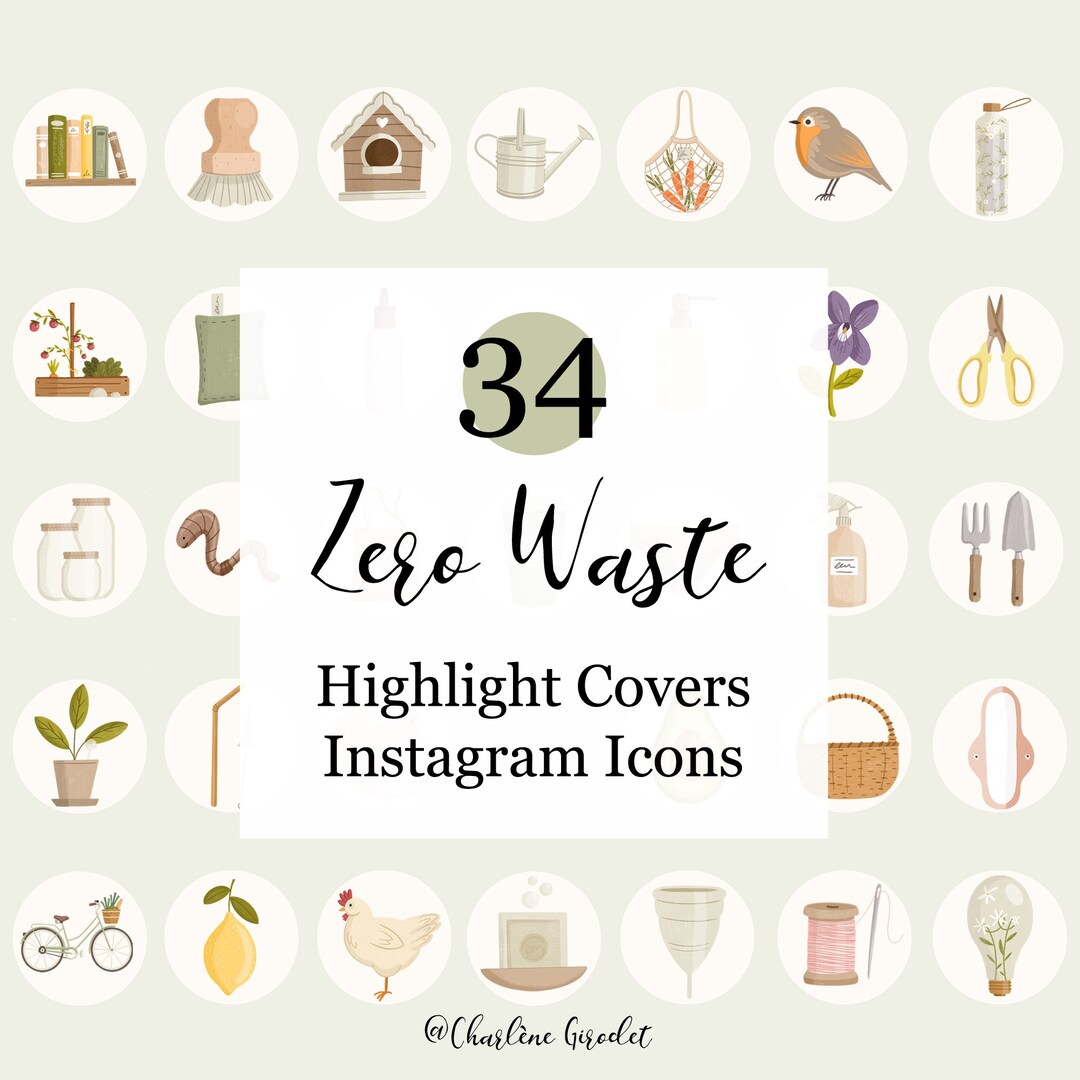 Zero Waste Instagram Highlight Covers, Ecology, Simple Life, Nature ...