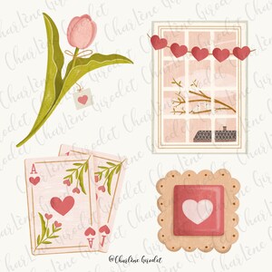 Valentine's Day, Love, Cliparts, Digital Illustrations PNG, Romantic ...