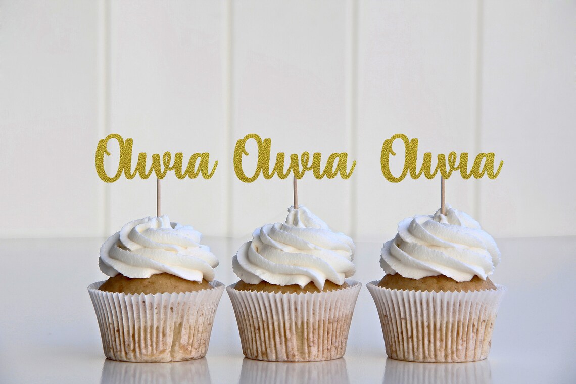 Personalised Cupcake Topper Birthday Cupcake Topper - Etsy