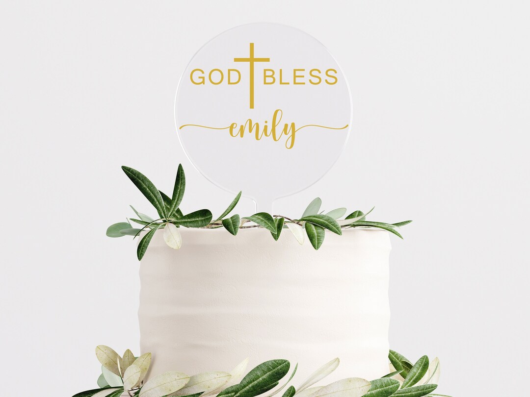 Cake Topper, Christening Cake Topper, Communion Cake Topper ...