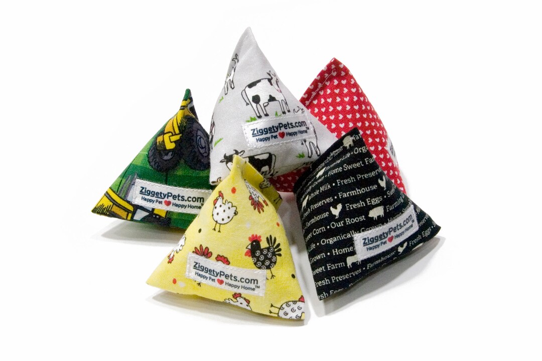 Cat Fin 5 Pack - FIVE (5) Assorted Farm Cat Fins - Organic Catnip ...