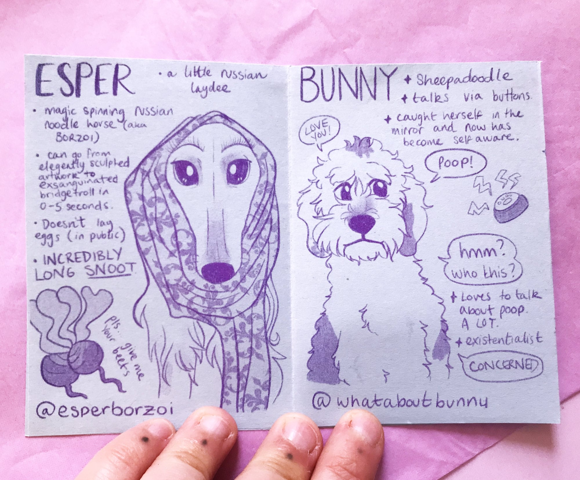 Good Dogs Vol 2 Mini Zine Handmade Riso Printed Beak Zine - Etsy UK