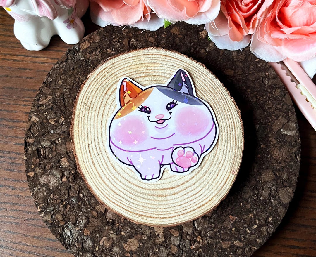 FFXIV Fat Cat Holographic Sticker Final Fantasy 14, FFXIV Fatcat Minion ...
